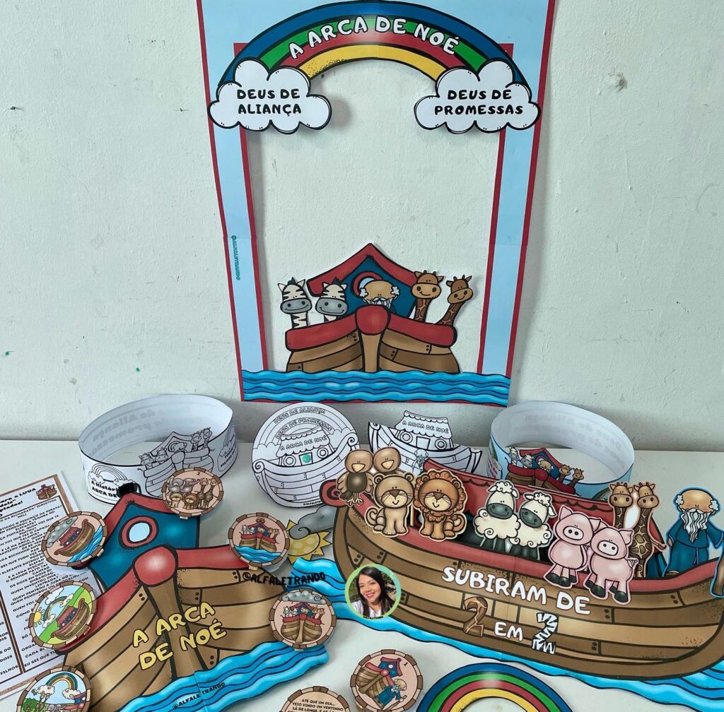 Kit da História: A arca de Noé - Lojinha Alfaletrando - Andressa Marchioti