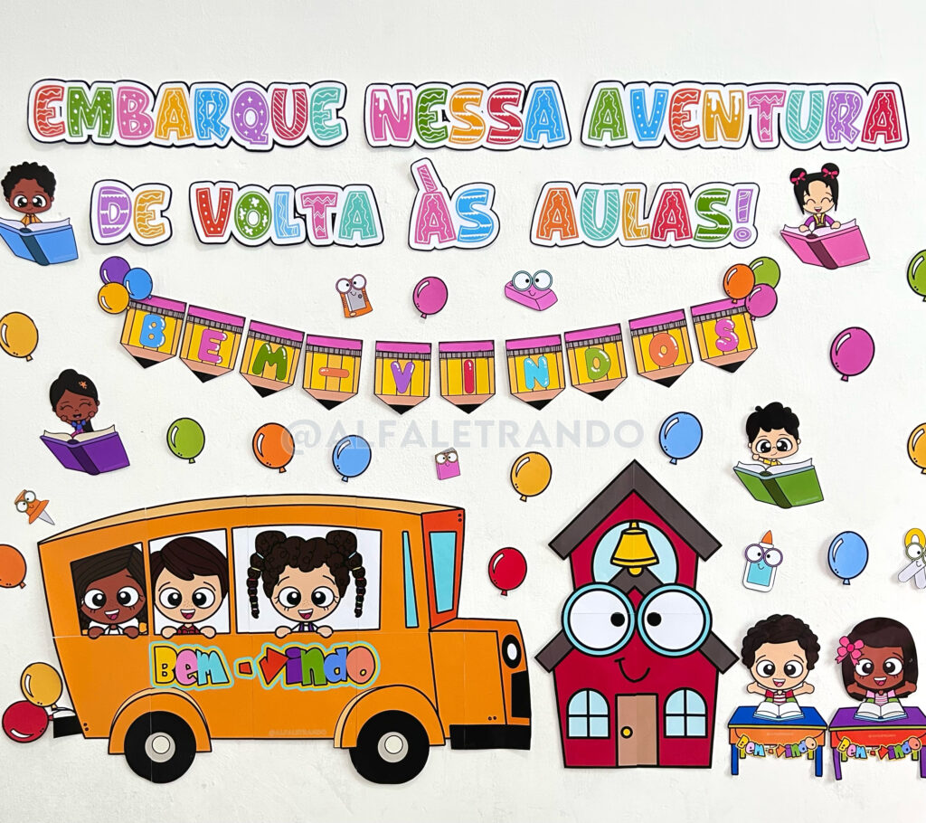 Painel e kit Boas-vindas 2024 - Lojinha Alfaletrando - Andressa Marchioti