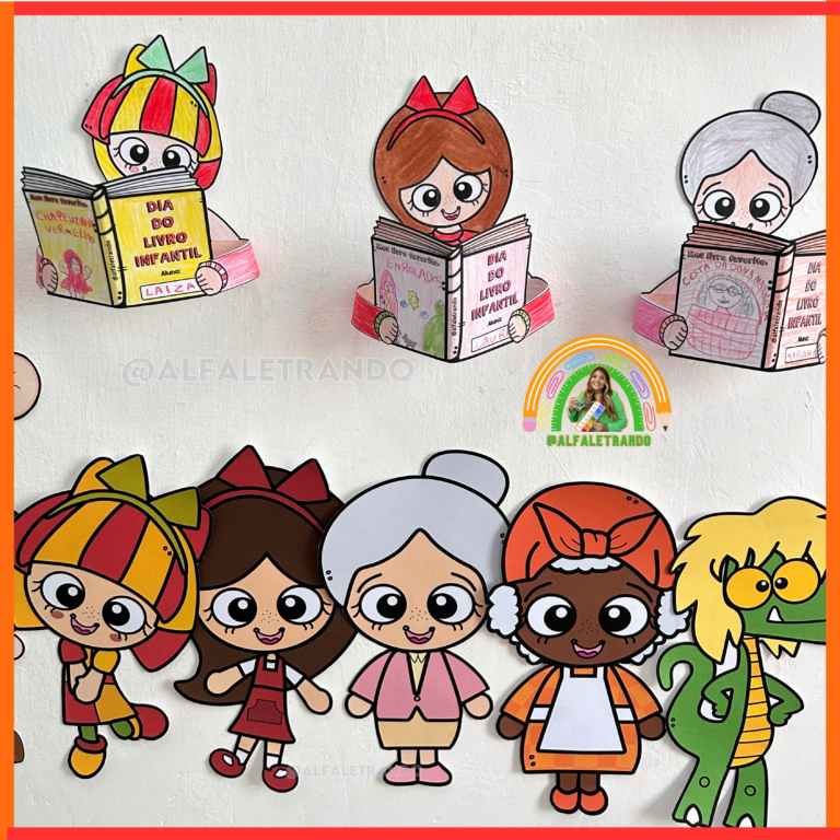 Painel dia Nacional do livro infantil - Lojinha Alfaletrando - Andressa Marchioti