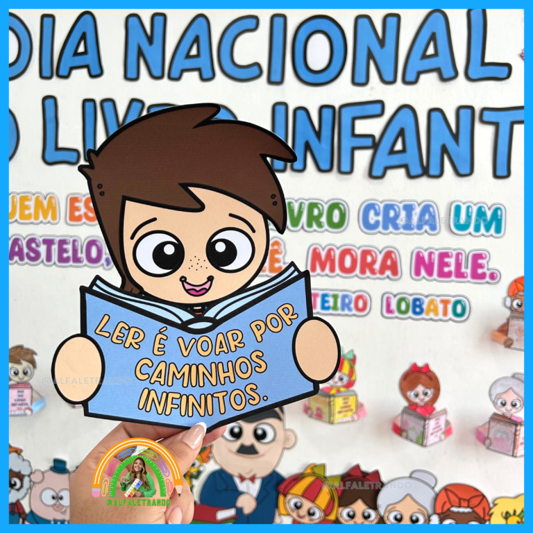 PAINEL DIA DO LIVRO INFANTIL - Lojinha Alfaletrando - Andressa Marchioti