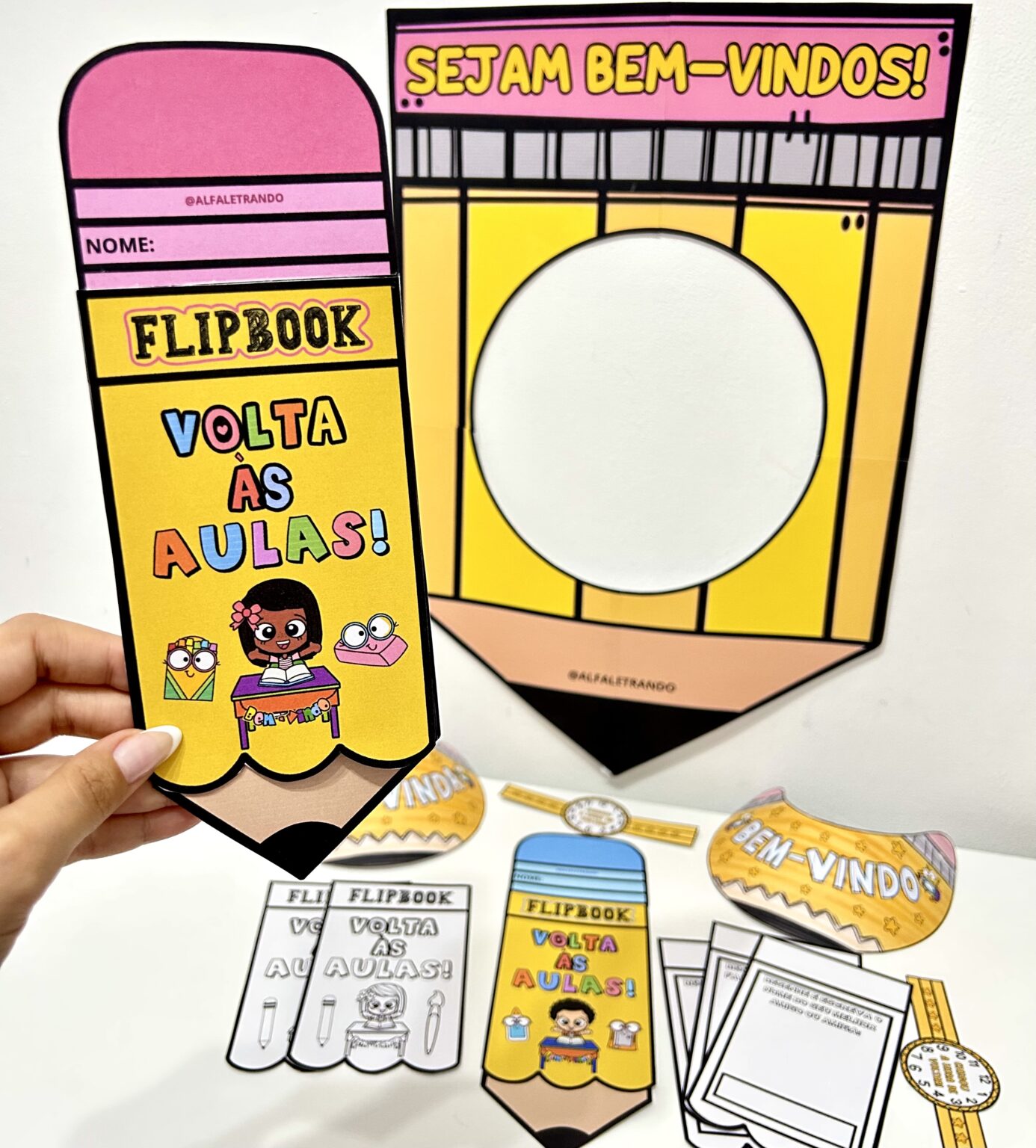 Mini kit volta às aulas flipbook - Lojinha Alfaletrando - Andressa ...