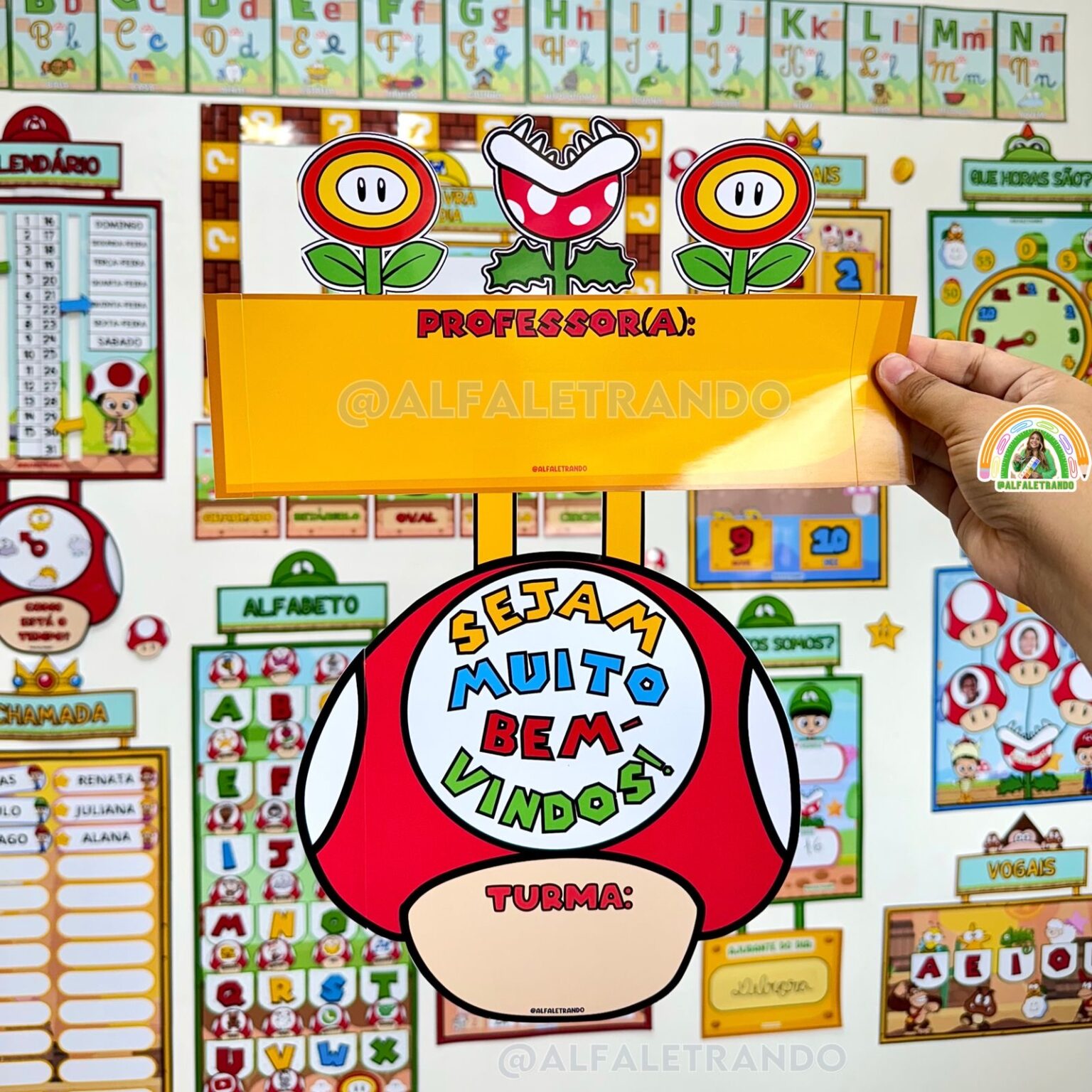 Kit recursos para sala de aula - Tema Super Mario - Lojinha ...