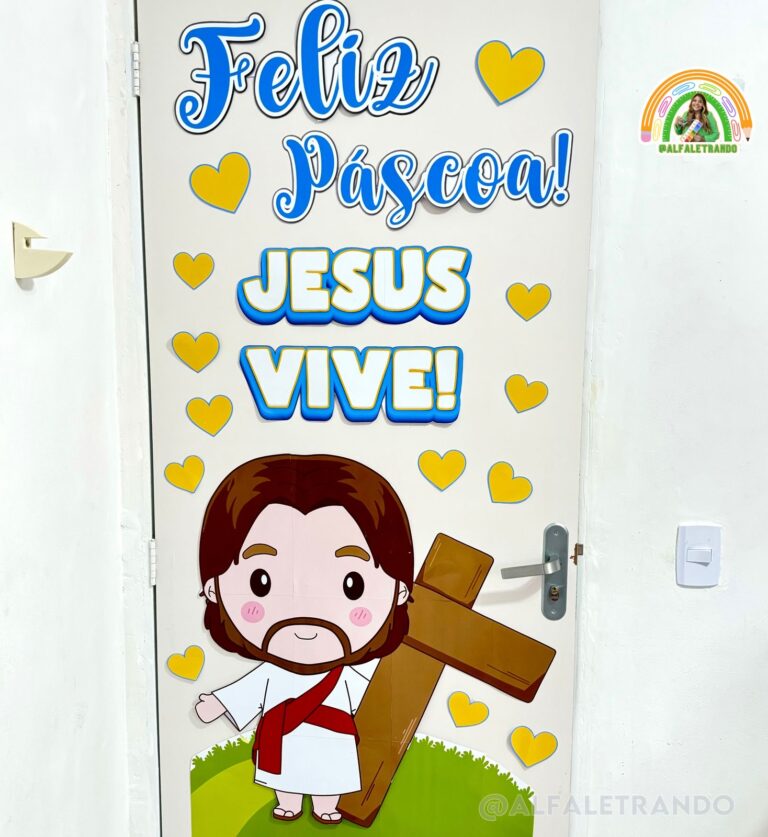 Painel de porta Páscoa cristã - Lojinha Alfaletrando - Andressa Marchioti Painel de porta Páscoa cristã - Lojinha Alfaletrando - Andressa Marchioti