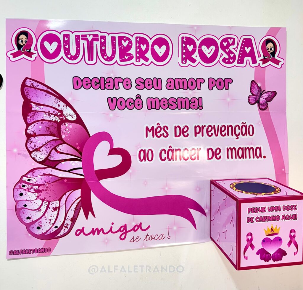 Kit outubro rosa 2024 - Lojinha Alfaletrando - Andressa Marchioti