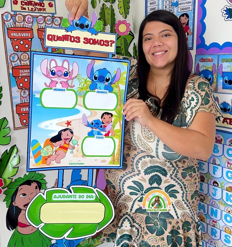 Kit sala de aula Lilo e Stitch - Lojinha Alfaletrando - Andressa Marchioti