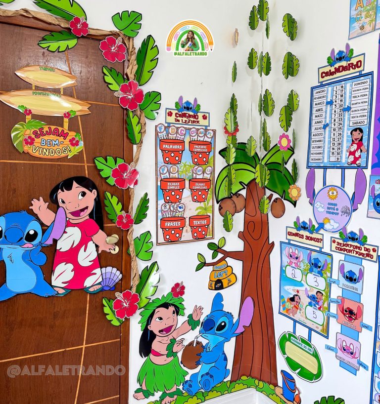 Kit sala de aula Lilo e Stitch - Lojinha Alfaletrando - Andressa Marchioti