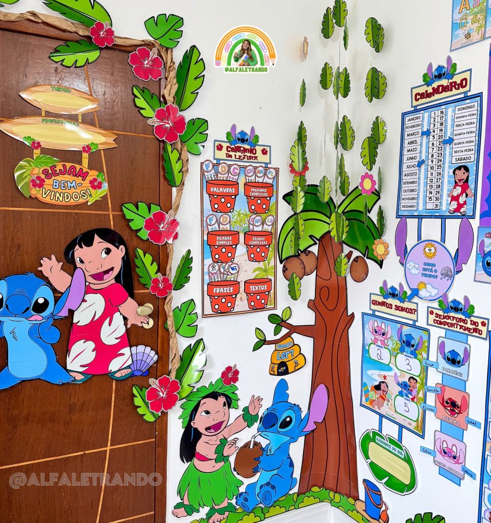 Kit sala de aula Lilo e Stitch - Lojinha Alfaletrando - Andressa Marchioti