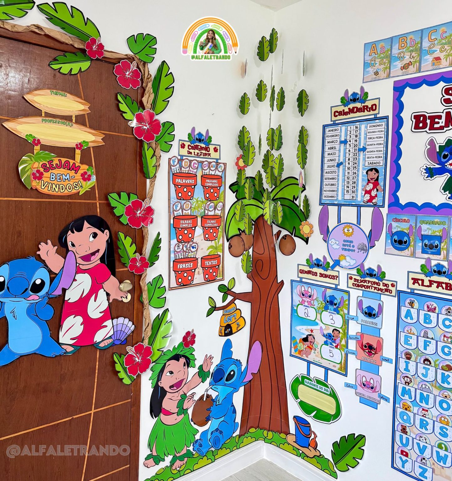 Kit sala de aula Lilo e Stitch - Lojinha Alfaletrando - Andressa Marchioti