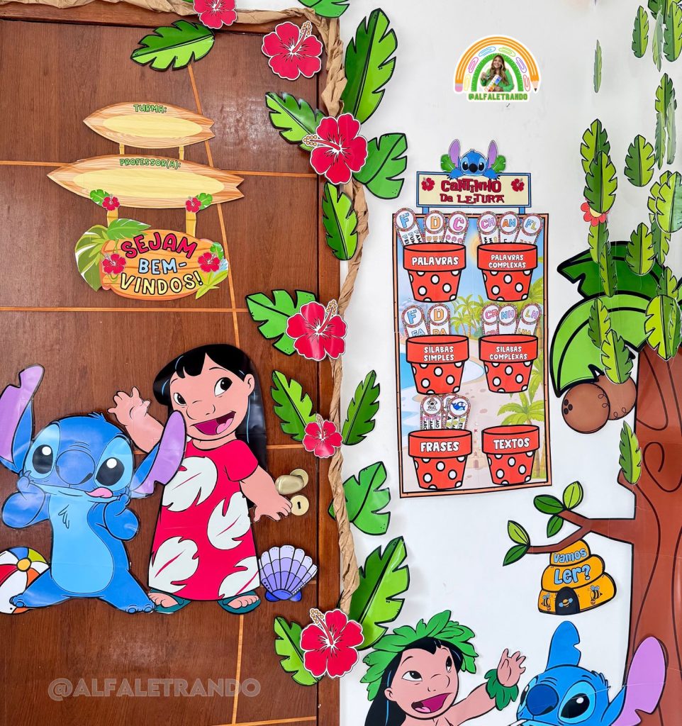 Kit sala de aula Lilo e Stitch - Lojinha Alfaletrando - Andressa Marchioti