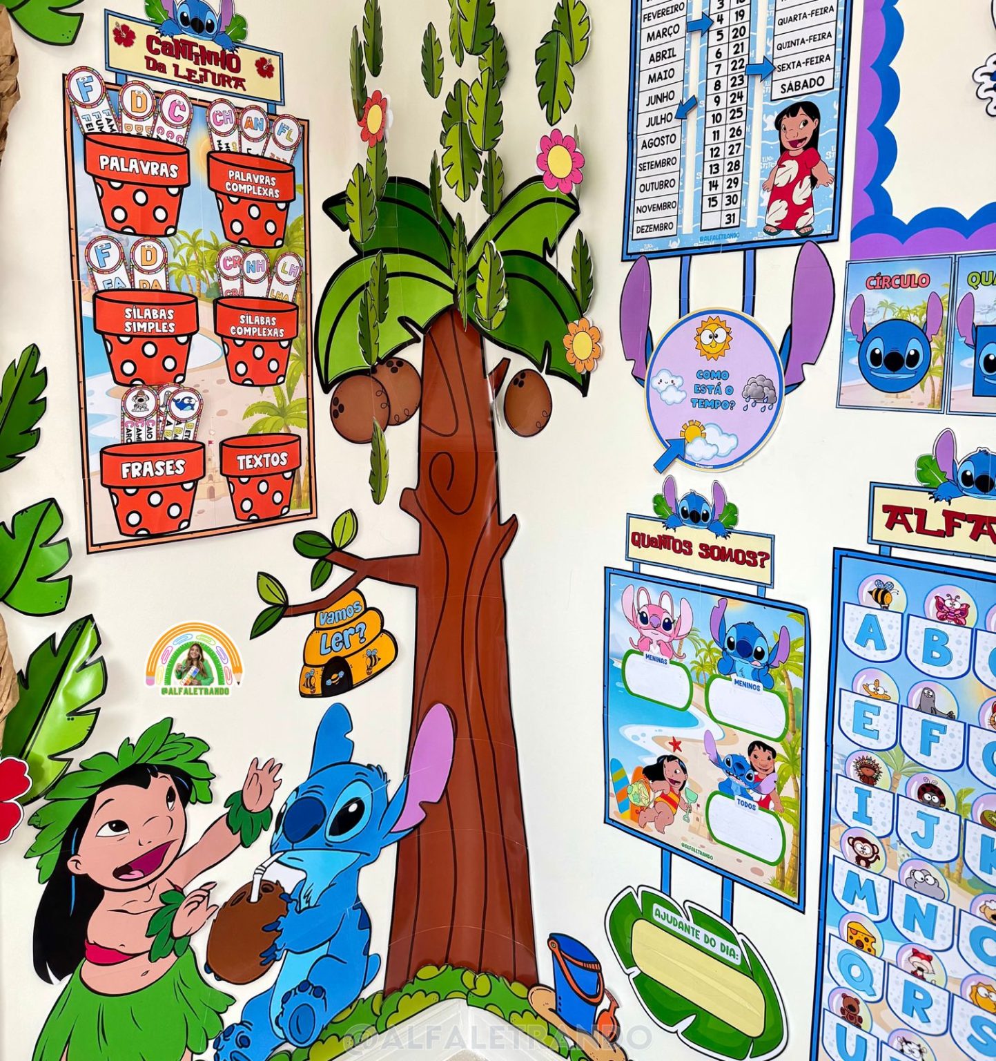 Kit sala de aula Lilo e Stitch - Lojinha Alfaletrando - Andressa Marchioti