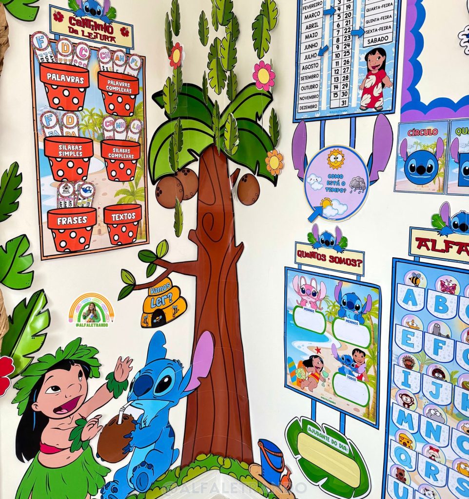 Kit sala de aula Lilo e Stitch - Lojinha Alfaletrando - Andressa Marchioti