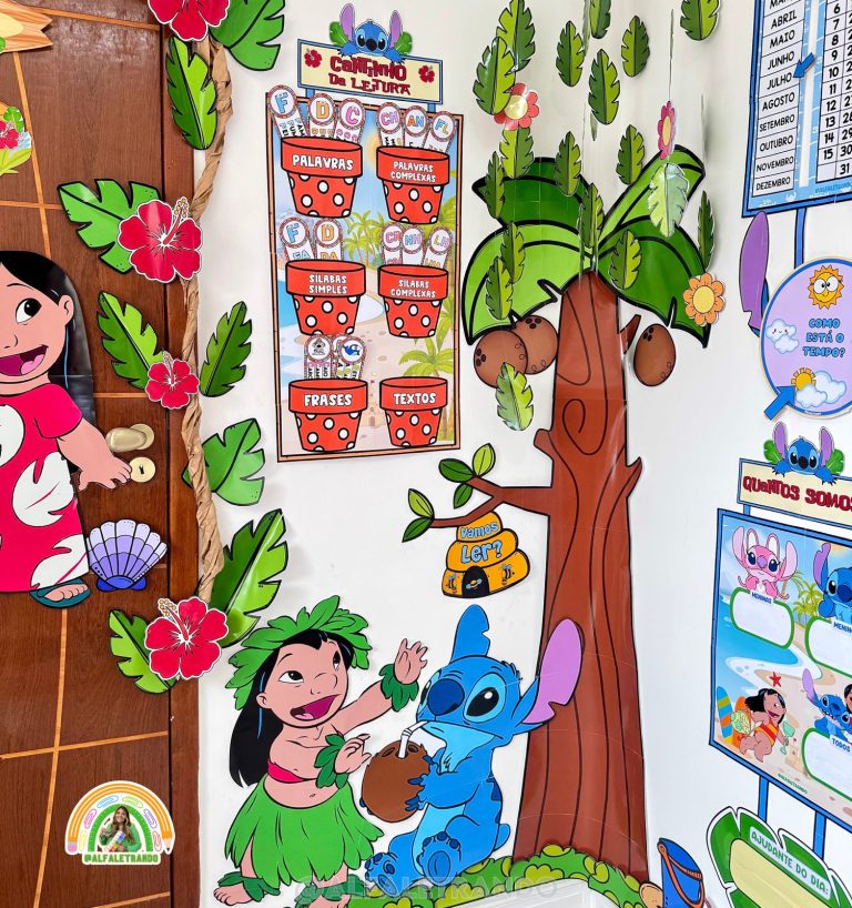 Kit sala de aula Lilo e Stitch - Lojinha Alfaletrando - Andressa Marchioti