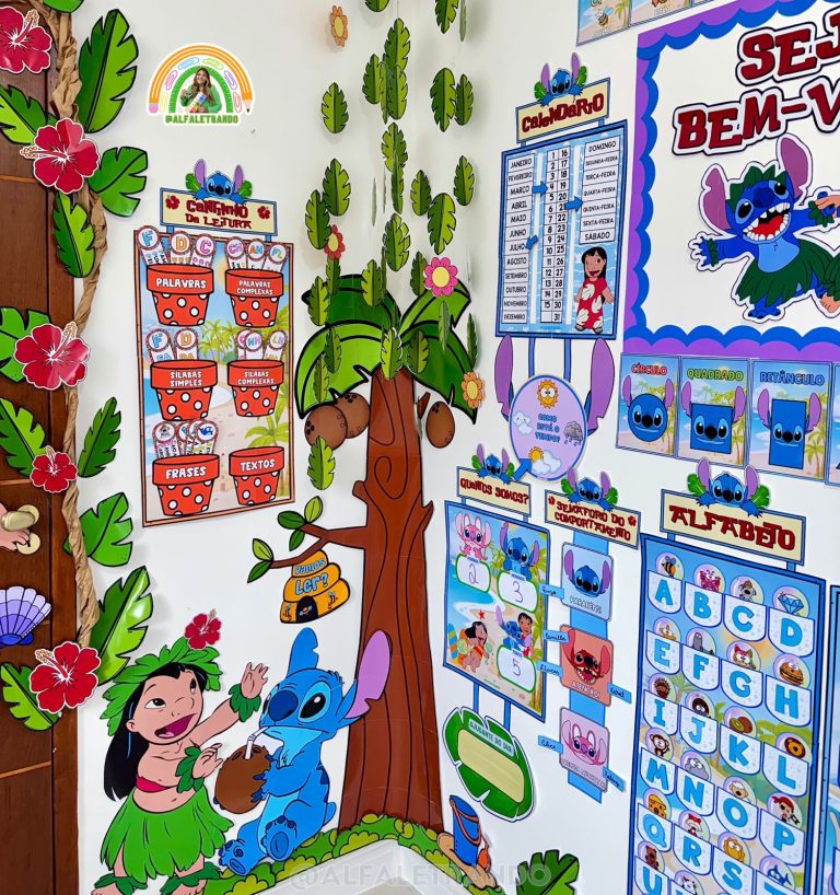 Kit sala de aula Lilo e Stitch - Lojinha Alfaletrando - Andressa Marchioti