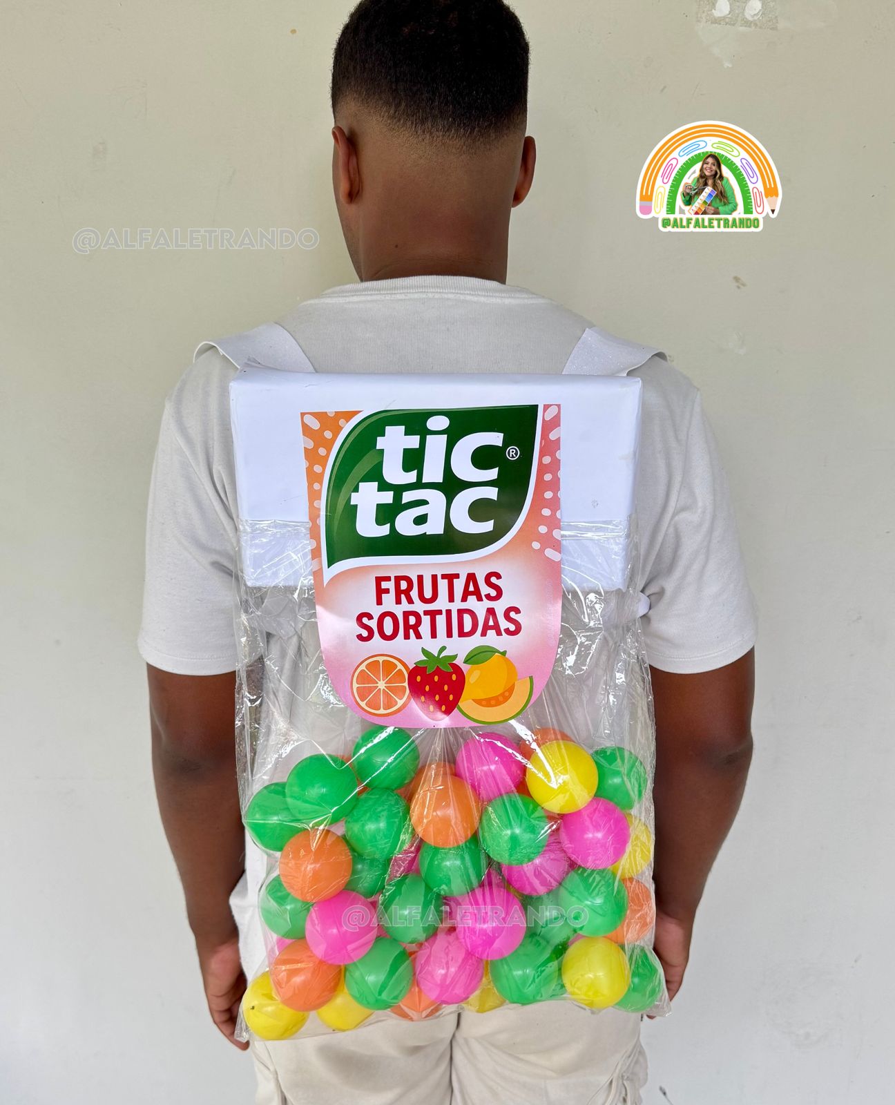 Mochila maluca TICTAC - Lojinha Alfaletrando - Andressa Marchioti